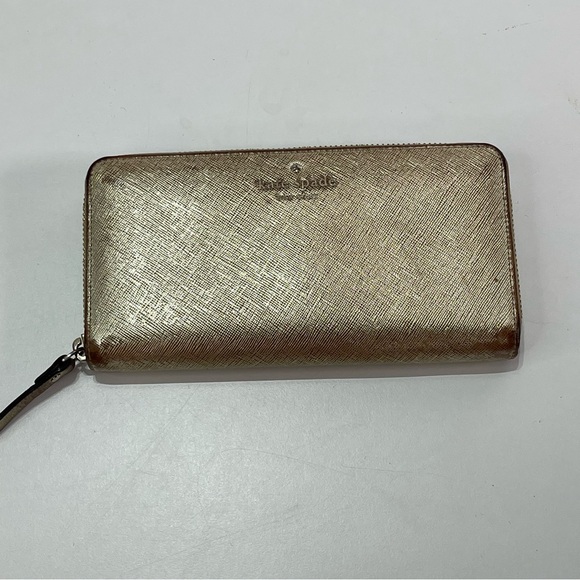 kate spade | Bags | Kate Spade Leather Spencer Metallic Full Size ...